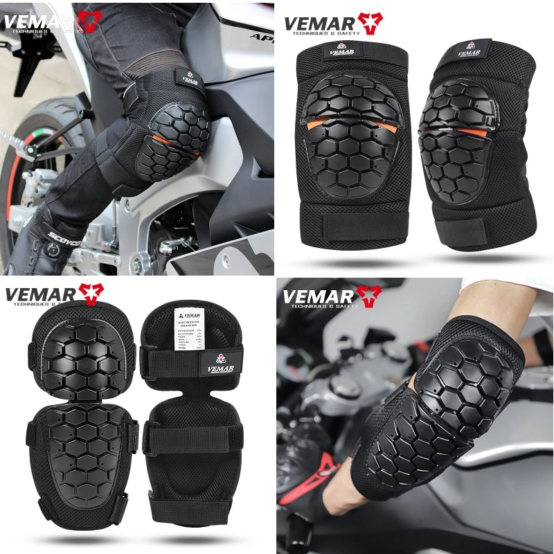 Motorcycle-Protective-Gear-Honeycomb-Shell-Protective-Knee-and-Elbow ...