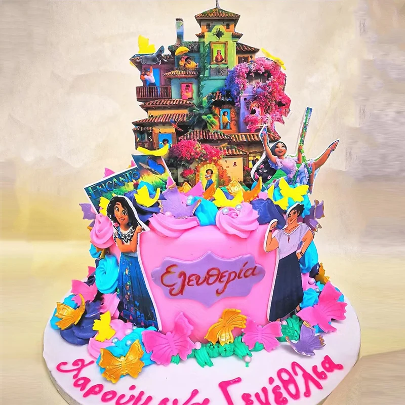 Adorno de pastel con temática de Encanto de Disney para fiesta de cumpleaños, suministros de ...