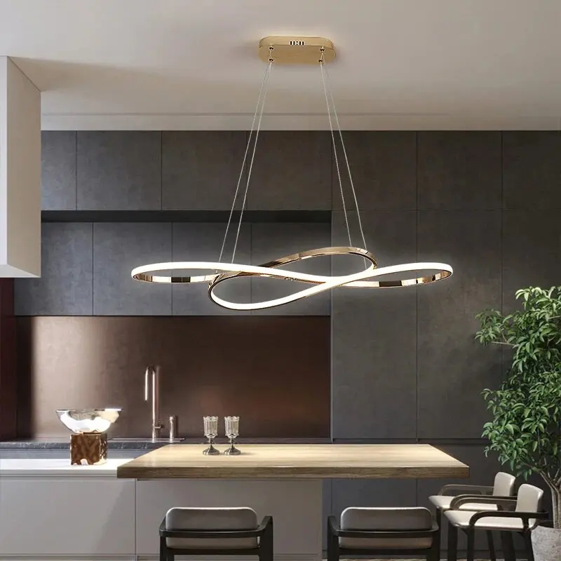 Modern-LED-pendant-lamp-Dining-Room-Kitchen-Living-Room-Electroplated ...