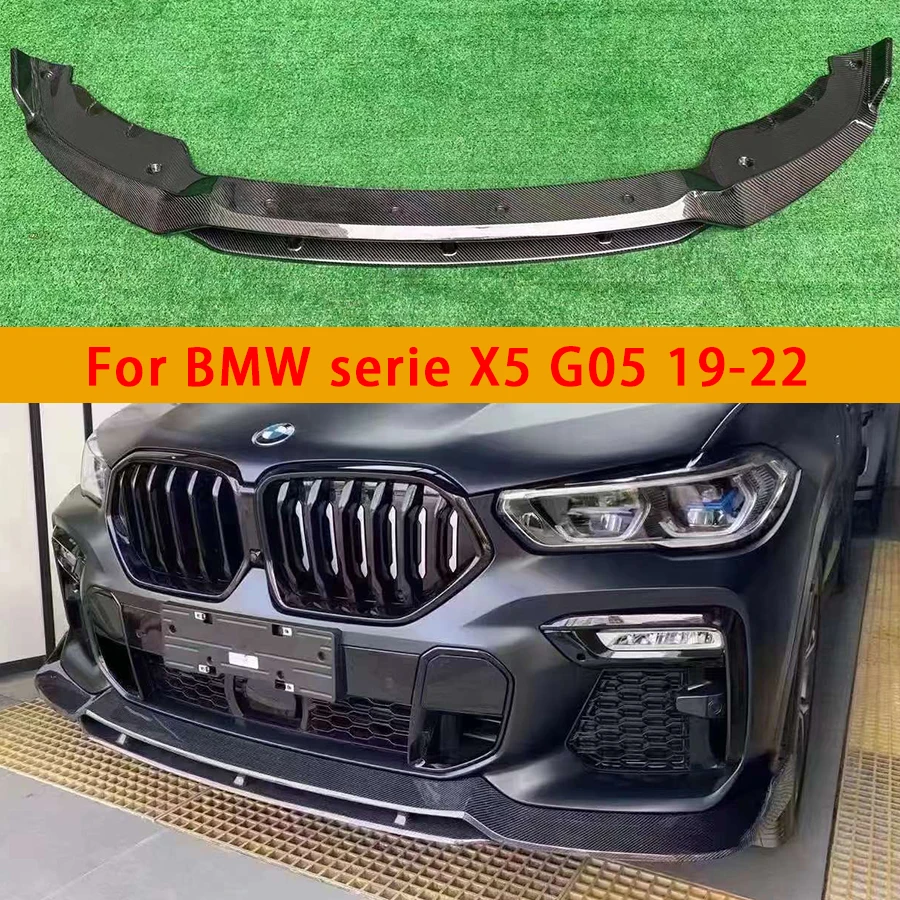 For-BMW-X5-G05-2019-2022-Carbon-Fiber-Front-lip-Car-Front-Bumper ...