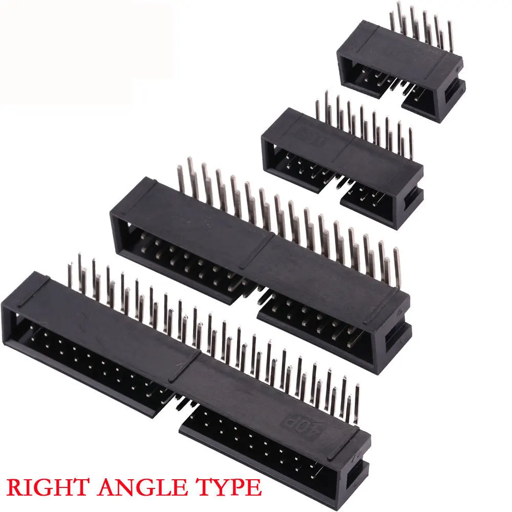 Conector de zócalo IDC hembra de paso de 2,54 mm, cable plano, conector ...