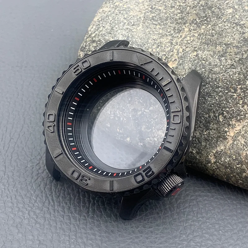 Black-41mm-SKX007-SRPD-Watch-Cases-28-5mm-dial-Crown-at-3-8-Fits-NH34 ...