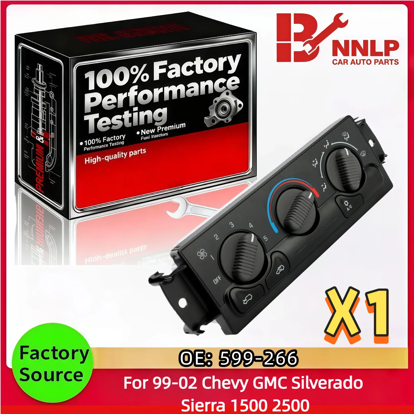 HVAC Climate Control Module Panel For 99-02 Chevy GMC Silverado Sierra ...