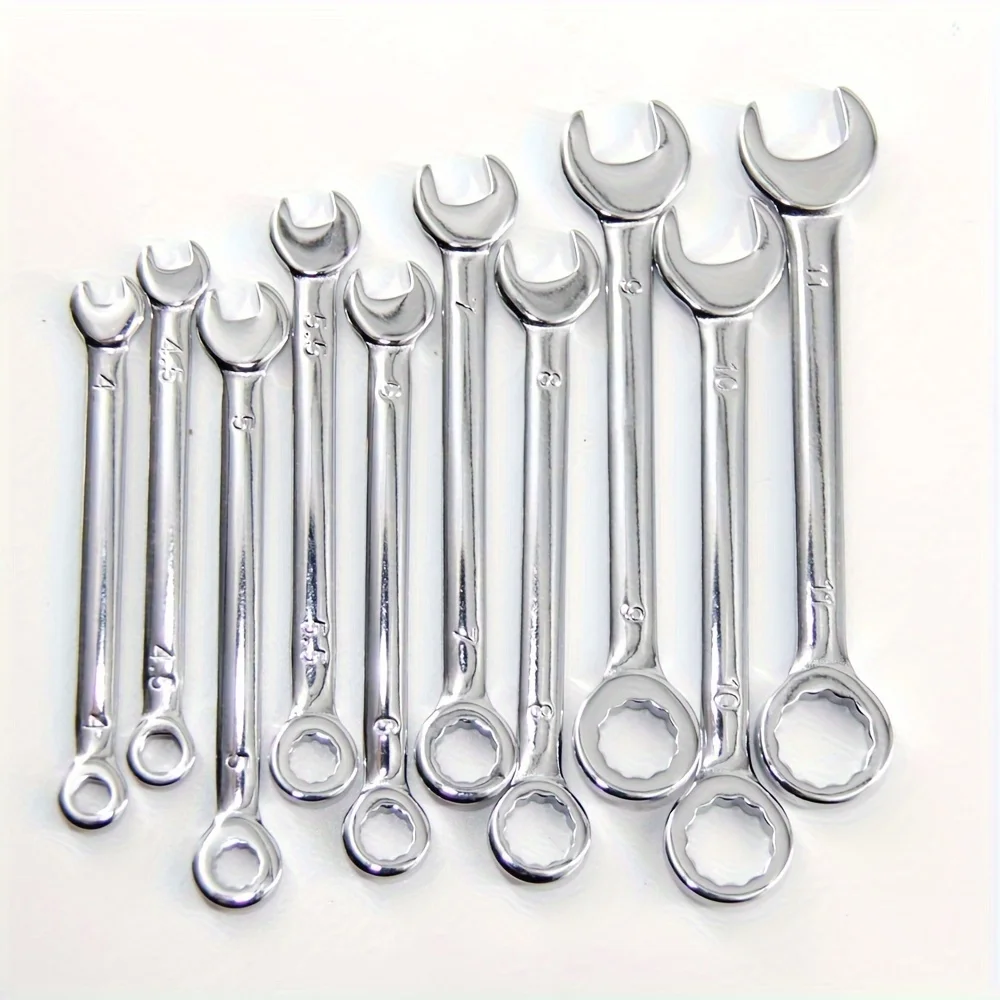 10-Pcs-Open-End-and-Box-End-Standard-Combination-Wrench-Spanner-for ...
