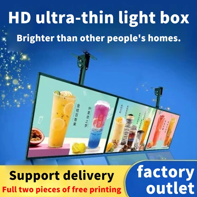 Bo-te-lumi-re-LED-mince-pour-publicit-cadre-pression-restaurant-de ...