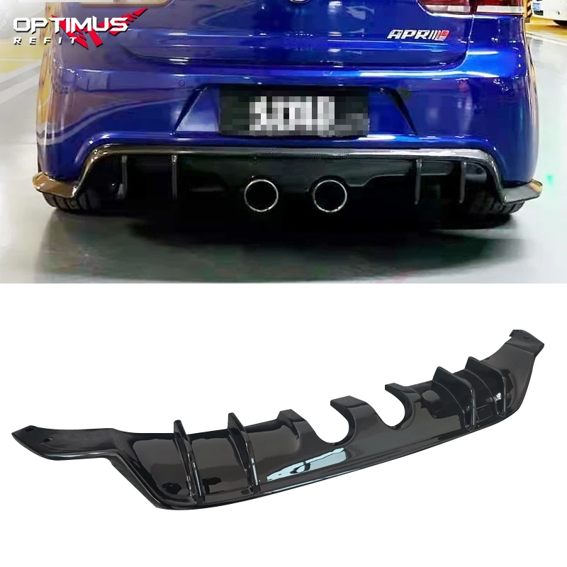 For-Volkswagen-VW-Golf-MK6-VI-6R20-Golf-MK6-R20Car-Rear-Bumper-Diffuser ...