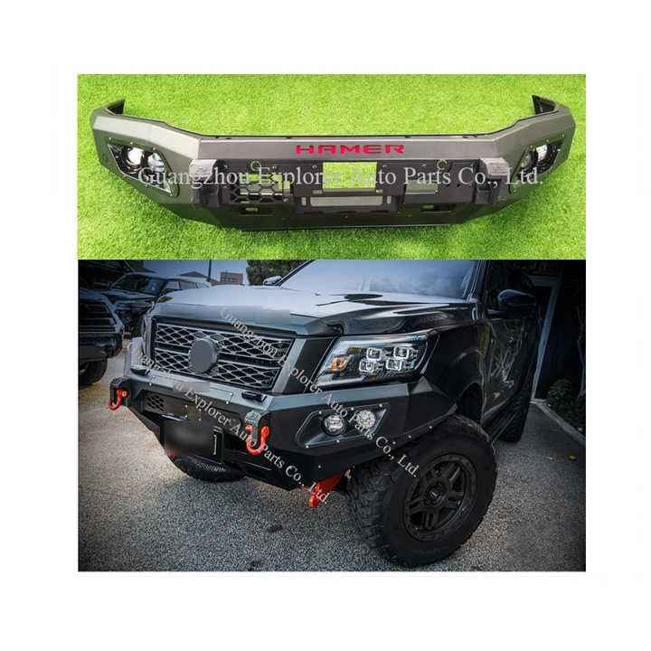Car-Steel-Front-Bumper-Bar-for-Nissan-Navara-NP300-2021-2023-with-Led ...