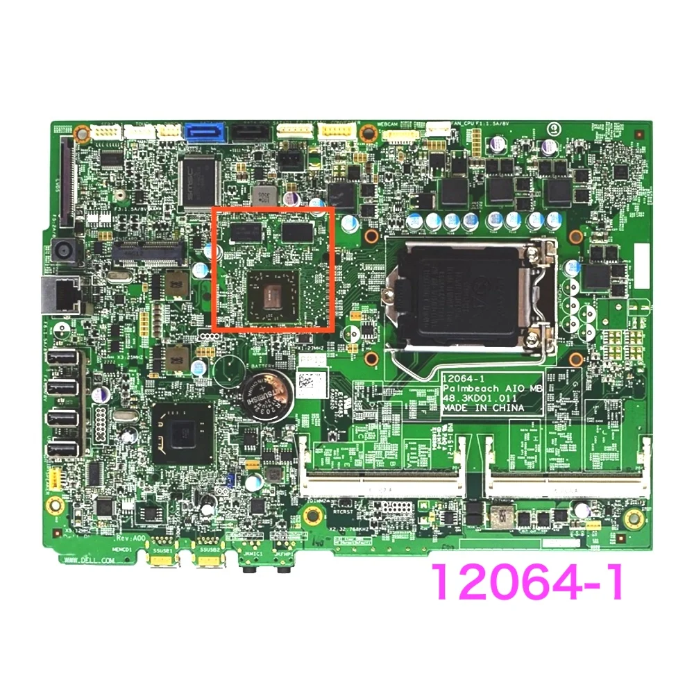 For DELL OptiPlex 3011 All-in-one Motherboard 12064-1 CN-025JXY 025JXY ...