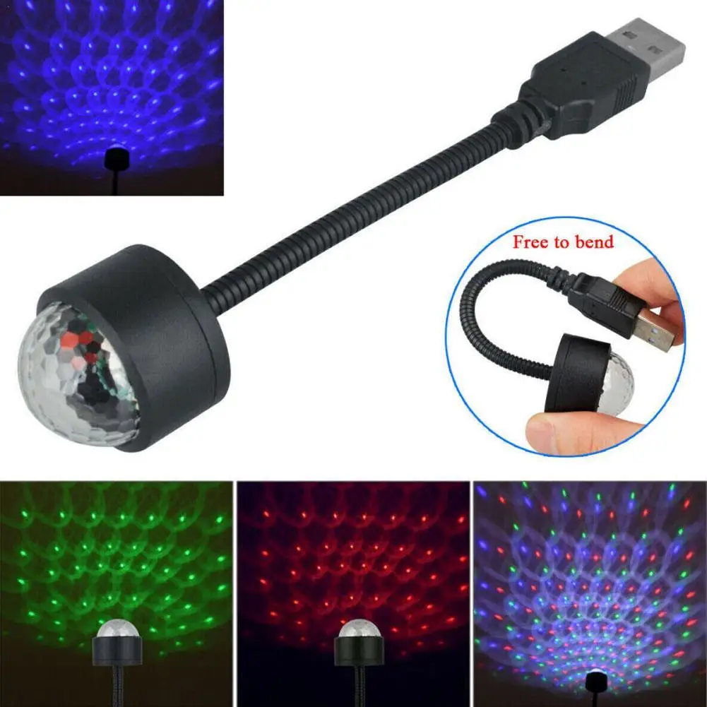 Mini LED Starry Laser Atmosphere Ambient Projector Lights NEW Car Roof ...