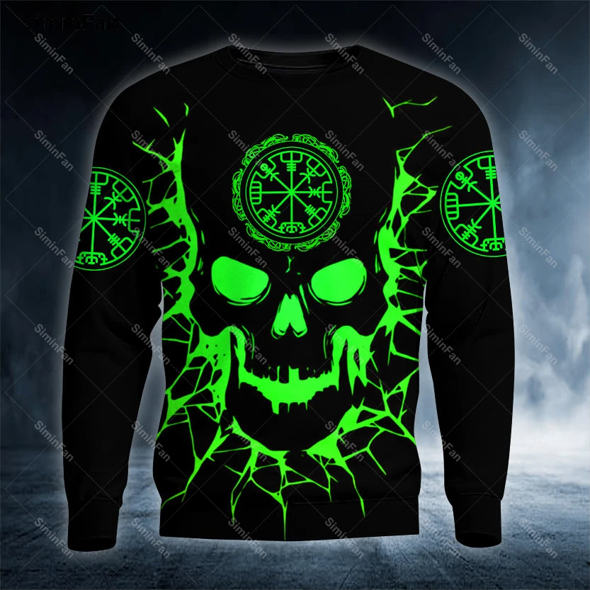 Green Biohazard Skull