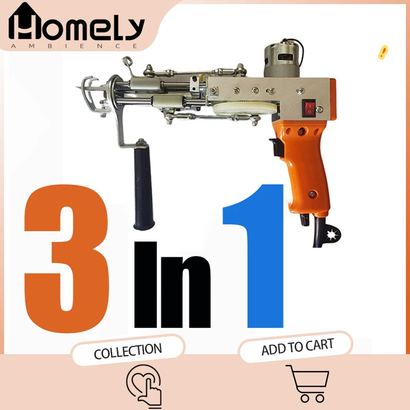 3 In 1 전기 터프팅 건 컷 파일 카펫 직조 플로킹 조정 가능한 러그 카펫 터프팅 건 머신 컷루프 파일 100 240v Aliexpress