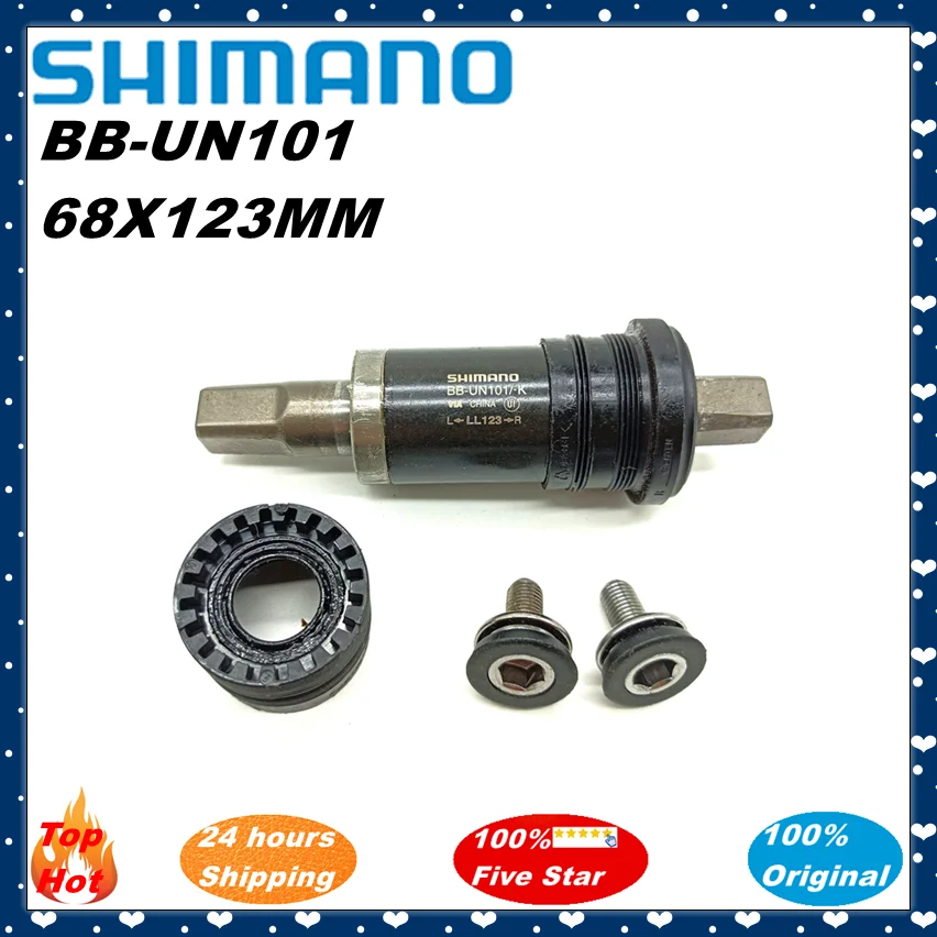 SHIMANO-BB-UN101-Square-Type-Bottom-Bracket-Axle-length-shell-width-mm ...