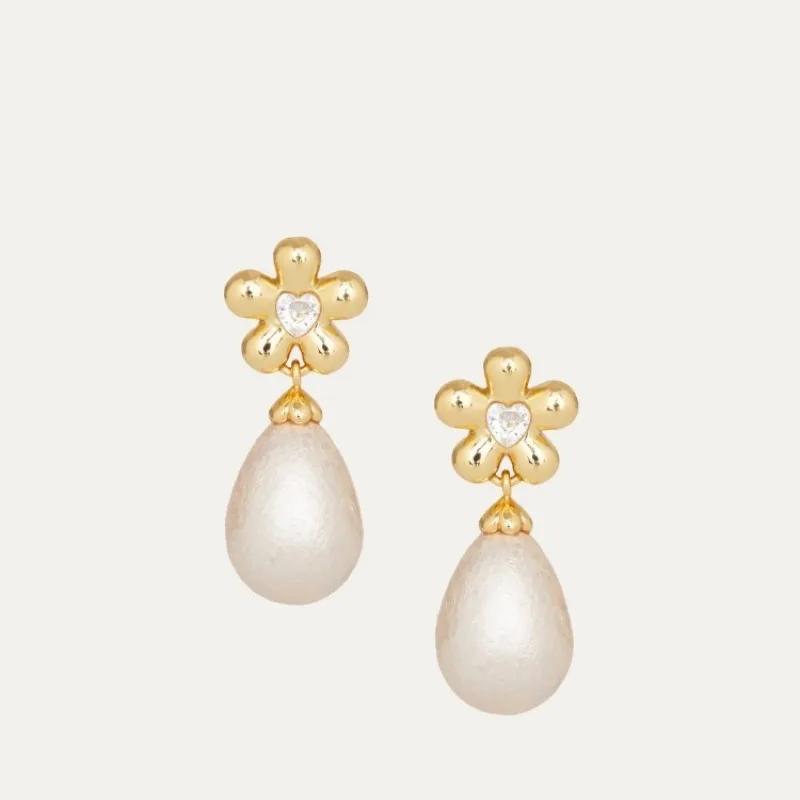 New-Arrival-Vintage-Pearl-Earrings-Zirconia-Embellishments-Original ...