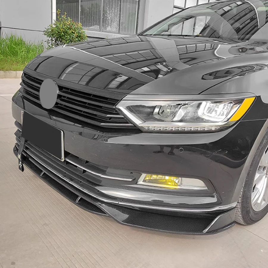 Front-Bumper-Lip-Spoiler-Splitter-For-VW-Passat-B8-2017-2018-2019-ABS ...