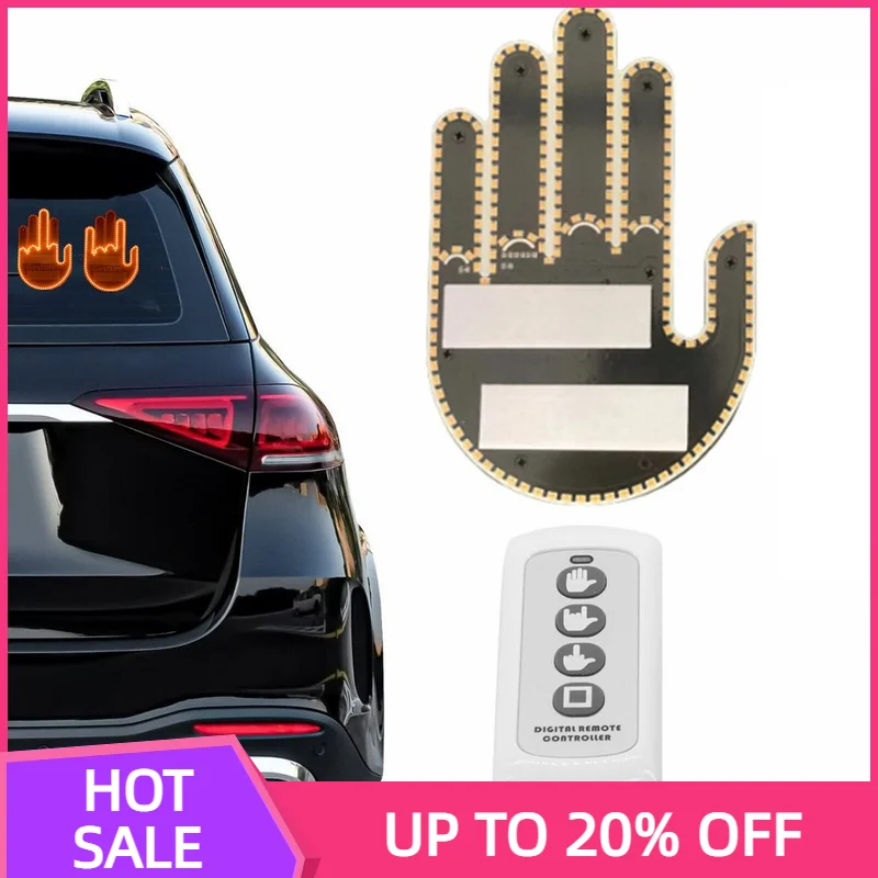 Middle-Finger-Car-Light-LED-Car-Hand-LED-Car-Finger-Up-Give-The-Love ...