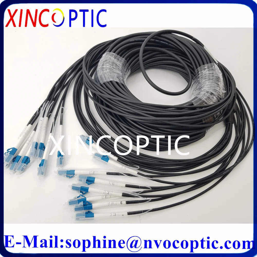 8Cores Single Mode 30meters Armored Patch Cord 8C 30M SM G652D/G657A ...