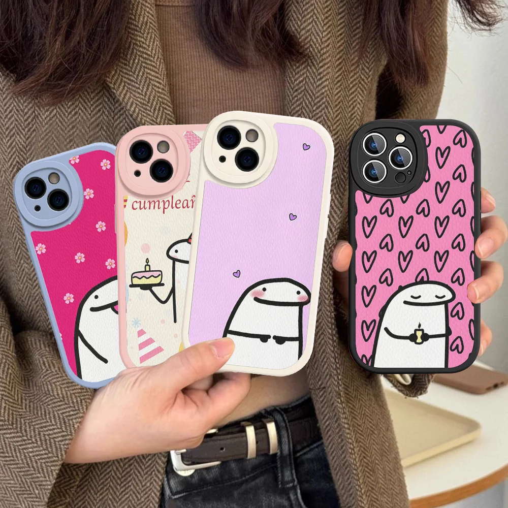 Stickerman-Flork-Phone-Case-Hard-Leather-For-iPhone-15-14-13-12-Mini-11 ...