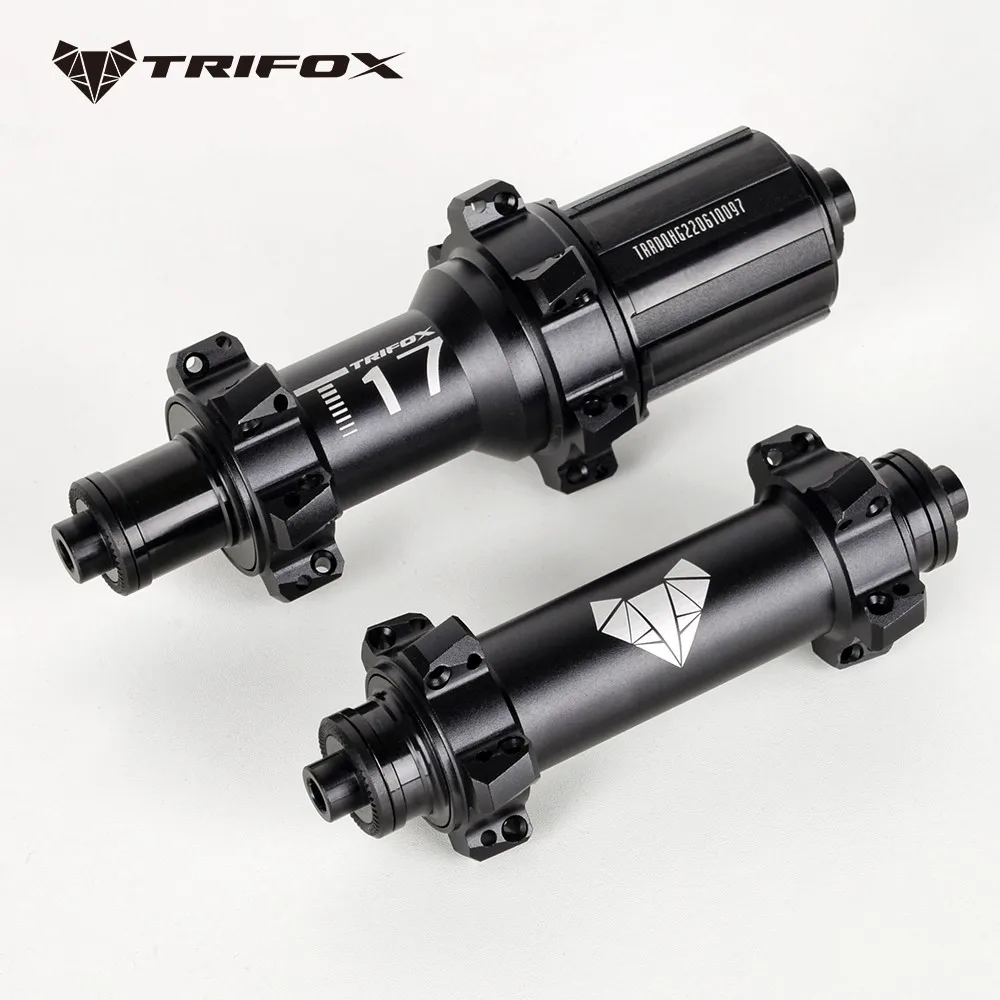 TRIFOX Road Bike Hubs 6 Bearing V Brake Front 20 Spoke Rear 24 Spokes ...