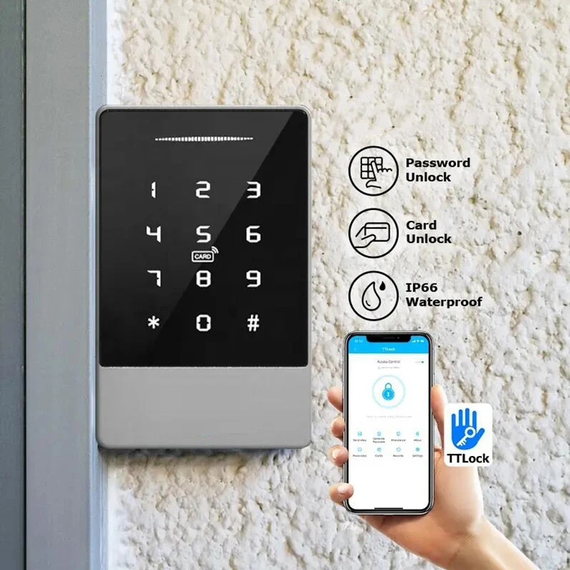 TTLOCK Bluetooth Keypad Smart Access Control Machine Access Reader For ...