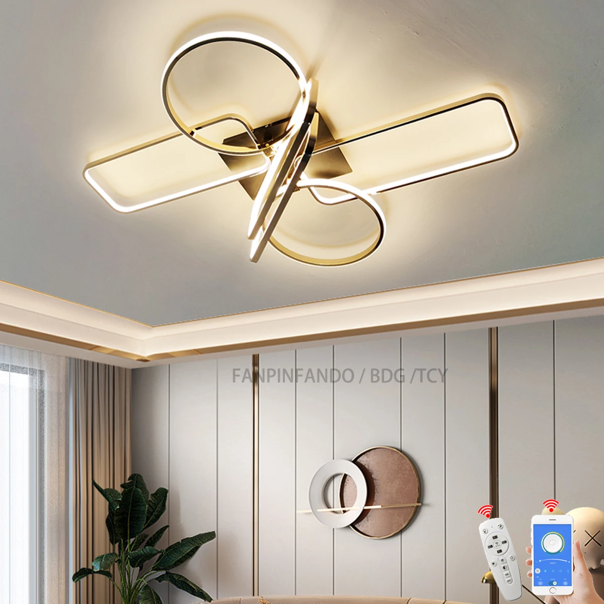 Bedroom Chandelier Modern Gold | Lustre Led Chandelier Bedroom - Modern ...