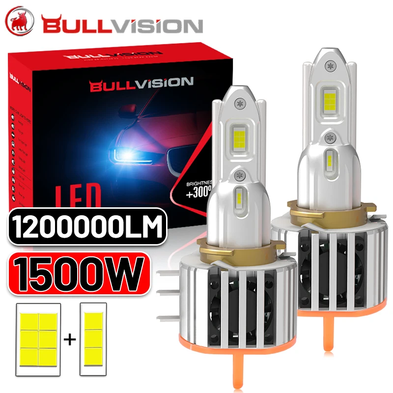 1500W-H15-LED-Bulb-Car-Headlight-1200000LM-Day-Driving-Running-Light ...