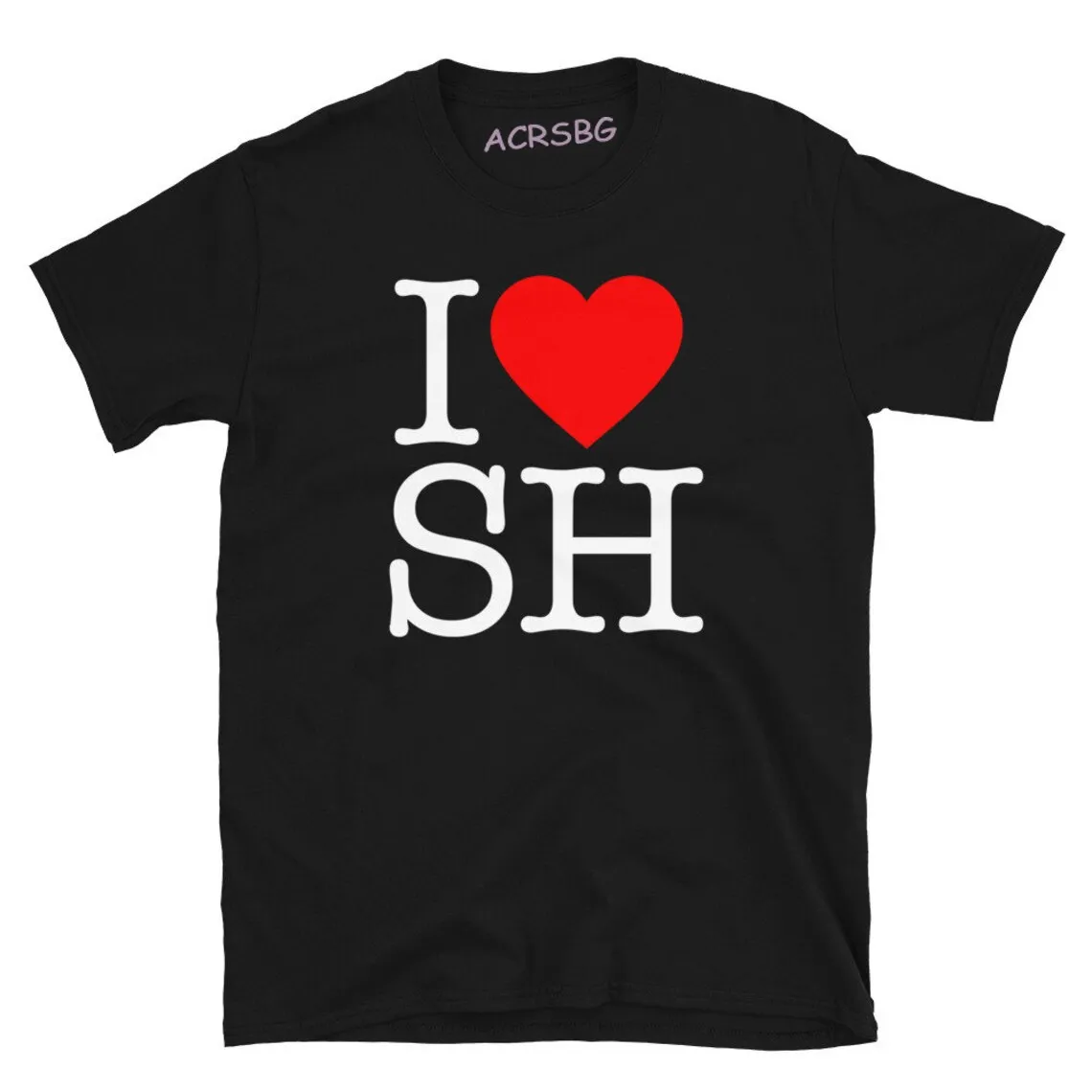 I-Love-SH-Men-Print-T-Shirts-Heart-Graphic-Unisex-Tee-Shirts-Premium ...