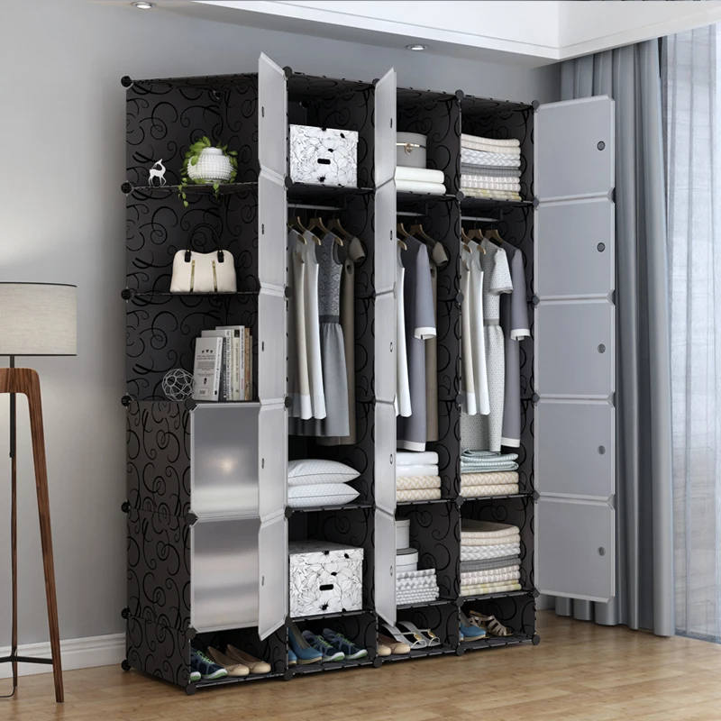 Organizer-Storage-Wardrobe-Partitions-Portable-Bedroom-Plastic-Closet ...