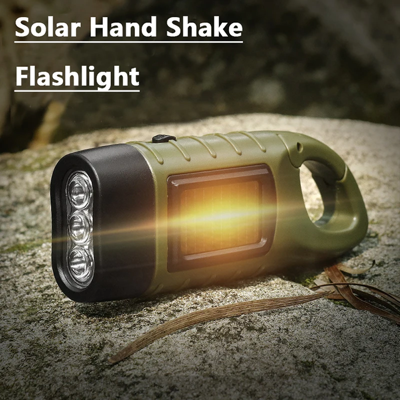 Mini Flashlight Solar Charging | Emergency Rechargeable Lamp ...