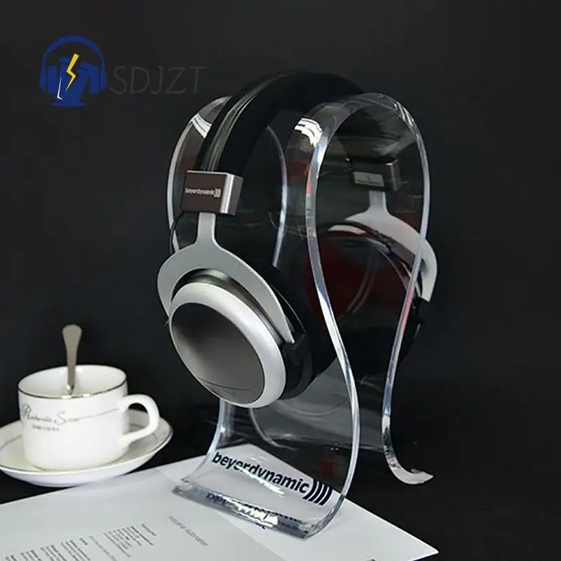 Universal-Acr-lico-Headphone-Display-Stand-Headset-Hanger-Clear-Holder ...