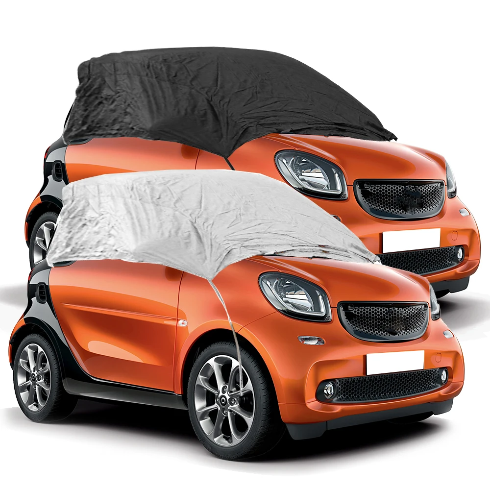 For-Mercedes-Benz-Smart-2Door-Half-Car-Cover-Sun-UV-Snow-Dust-Rain ...