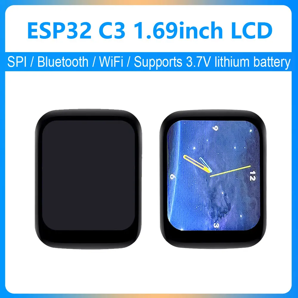 ESP32-C3-1-69inch-Ornament-Trinket-LVGL-Astronaut-Clock-Watch-Round-LCD ...