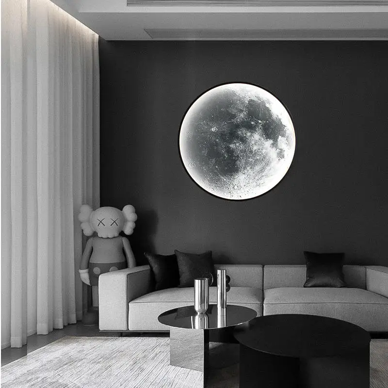 Luz-LED-de-Luna-moderna-para-pared-l-mpara-de-fondo-para-dormitorio ...