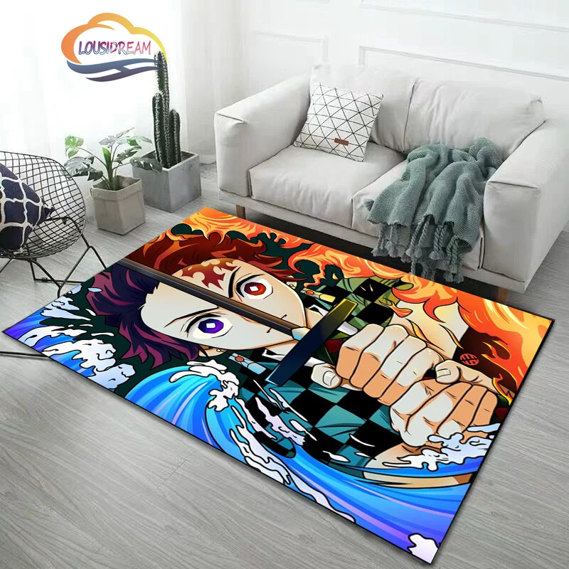 Popular Japanese Animation Demon Slayer Carpet Playroom And Bedroom ...