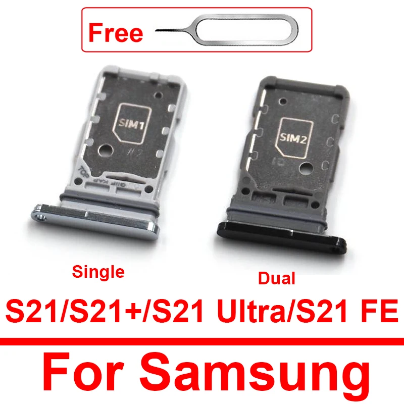 Micro-Sim-Card-Tray-For-Samsung-S21-S21-Plus-S21-Ultra-S21FE-G990-G990B ...