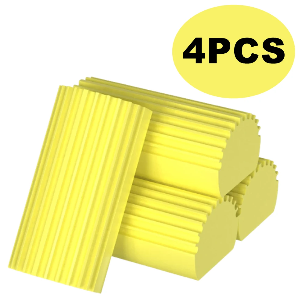 4PCS-Wet-Cleaning-Duster-Yellow-Sponge-Powder-Dust-Catches-Clean-Magic ...