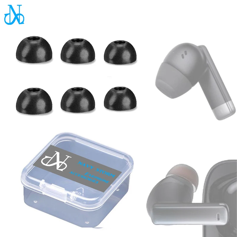 1-Pair-Memory-Foam-Ear-tips-for-Baseus-Bowie-E9-M1-M2-M2-Pro-Wireless ...