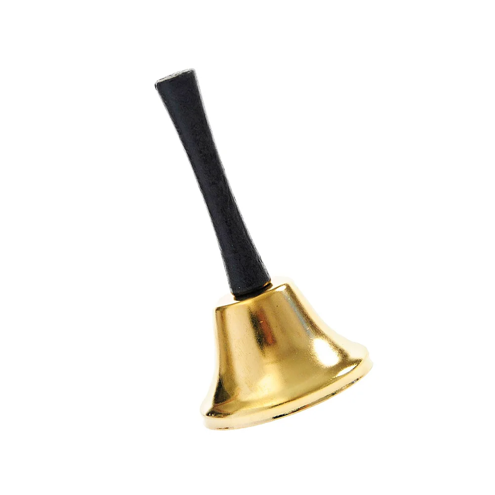 2Pcs Metal Hand Bell Portable Durable Handbell Hand Percussion Bells ...