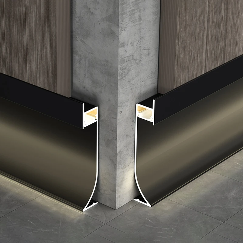 Skirting Board Led Channel Aluminum Profile Base Board Embedded ...