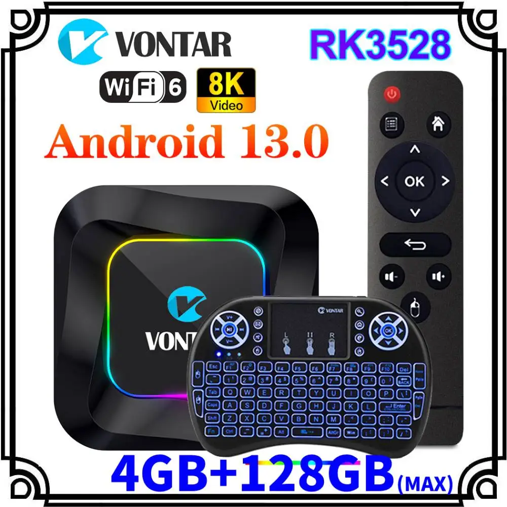 NEW-VONTAR-RGB-Light-Android-13-TV-Box-RK3528-Set-Top-Box-4K-Media ...