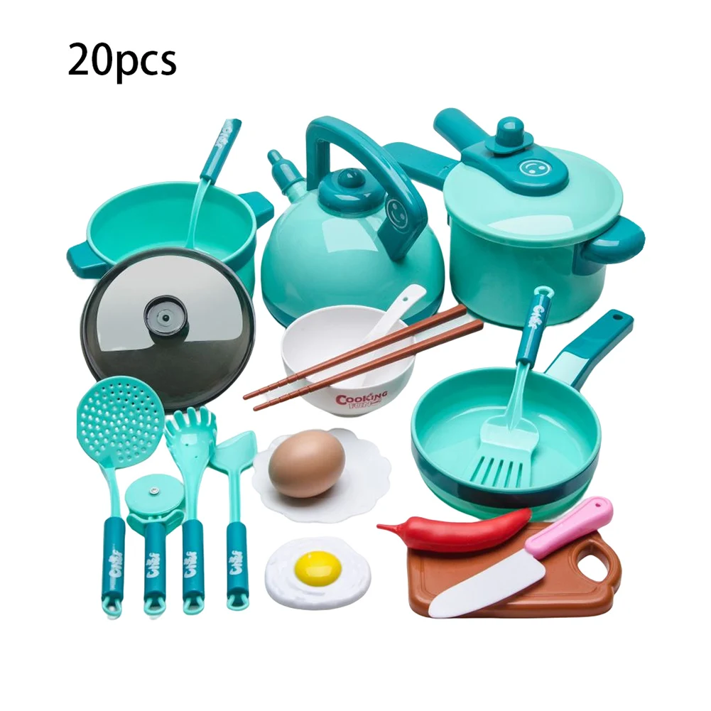 20-Pieces-Kitchen-Plastic-Toy-Perfect-Gift-Role-Play-Cooking-Device ...