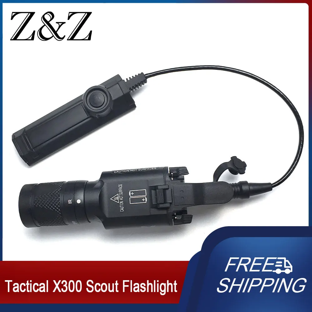 Tactical-X300-X300U-X300V-IR-Scout-Light-with-Switch-Flashlight-Hunting ...