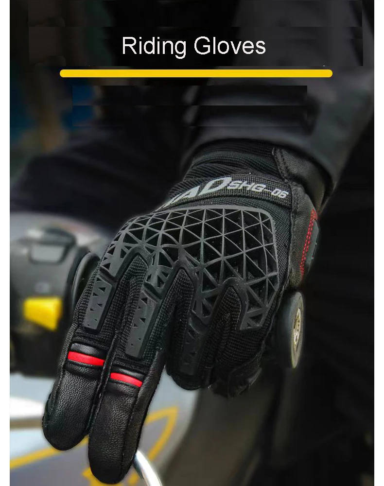 Leather-Motorcycle-Gloves-Waterproof-Breathable-Moto-Gloves-Goatskin ...