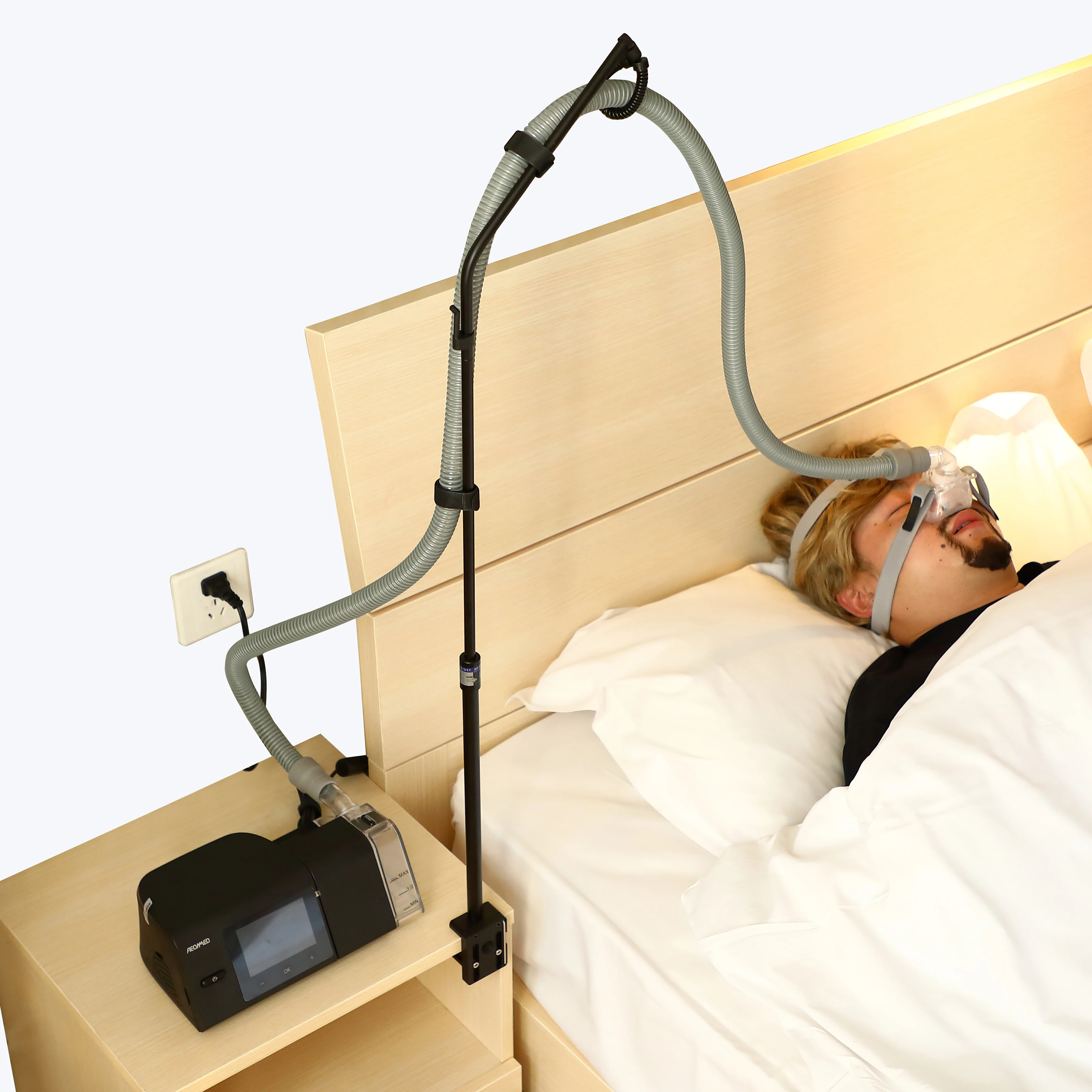 Lonyeon Cpap Hose Holder, Breathing Machine Hose Lift, Height ...