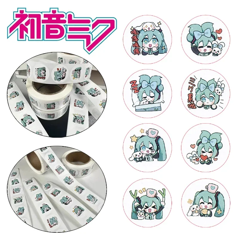 500pcs Hatsune Miku Stickers Kawaii Children DIY Gift Sealing Label ...