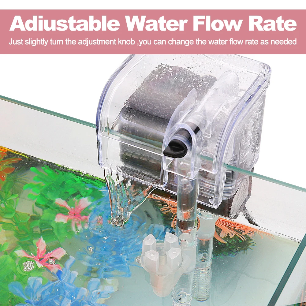 Fish Tank Filter Wall-mounted Waterfall External Filter Fish Tank ...