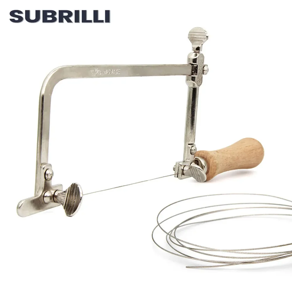 SUBRILLI Superfine Diamond Wire Saw With u Shape Saw Bracket Jade Metal ...