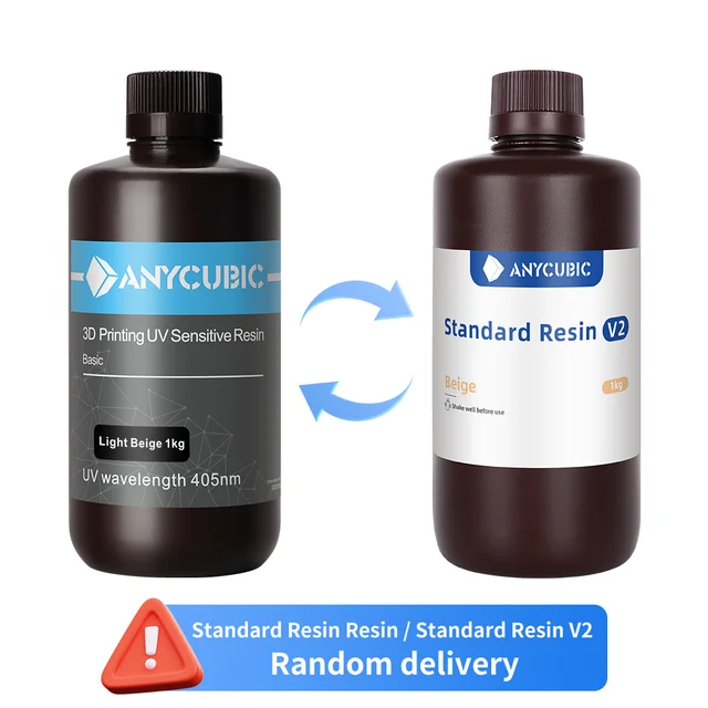 ANYCUBIC 4pcs/lot 405nm UV Resin For LCD 3D Printer Liquid Photopolymer ...