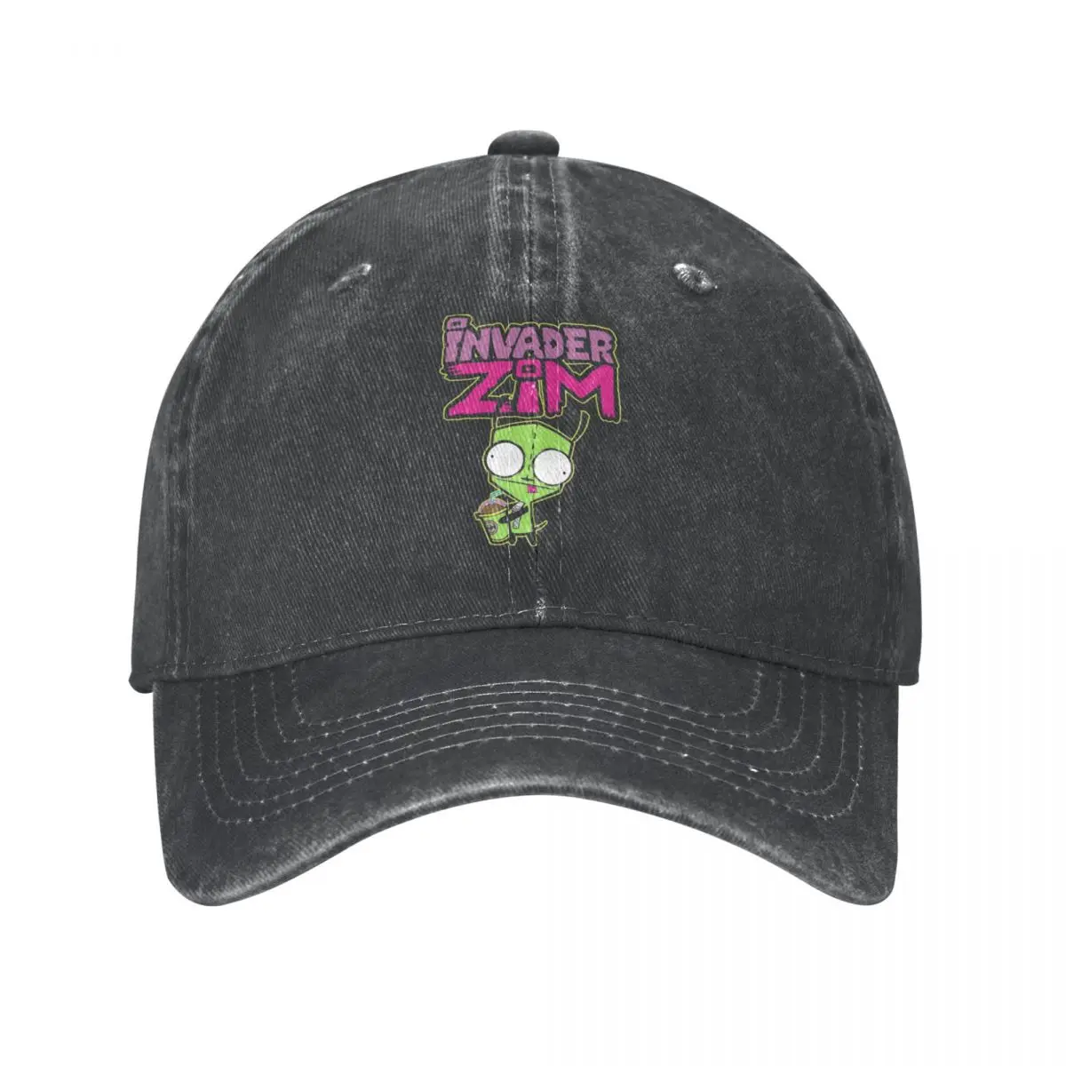 Invader-Zim-GIR-Snacking-Baseball-Caps-for-Men-Women-Distressed-Denim ...