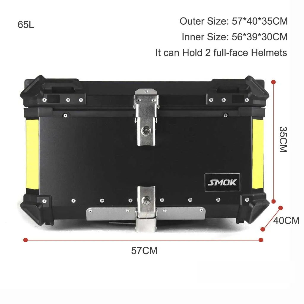 55L-65L-Aluminum-Motorcycle-Luggage-Case-Storage-Top-Tool-Box-Helmet ...