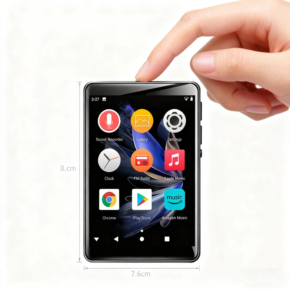 Famue 2,83 pulgadas Mini reproductor MP4 Android 10 WiFi Bluetooth ...